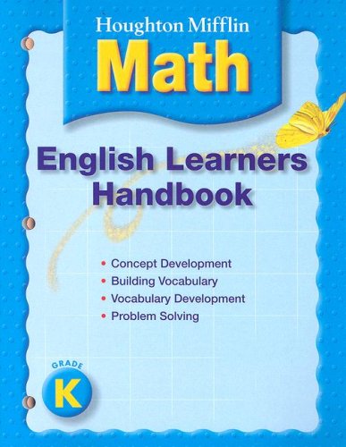 Mathmatics, Grade K English Learner Handbook: Houghton Mifflin Mathmatics : Math: Amazon.in: Books