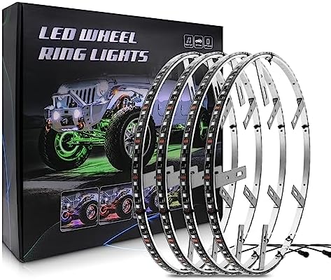 Amazon.co.jp: LED Wheel Ring Lights, Turn/Reverse Signal and Brake ...