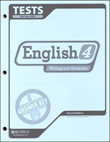 English 4 Tests Answer Key 2nd Edition: 9781579248352: Amazon.com: Books