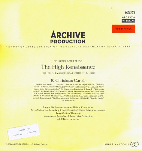 J. Eccard, A. Crappius, C. Othmayr, J. Praetorius, C. Freundt, L ...