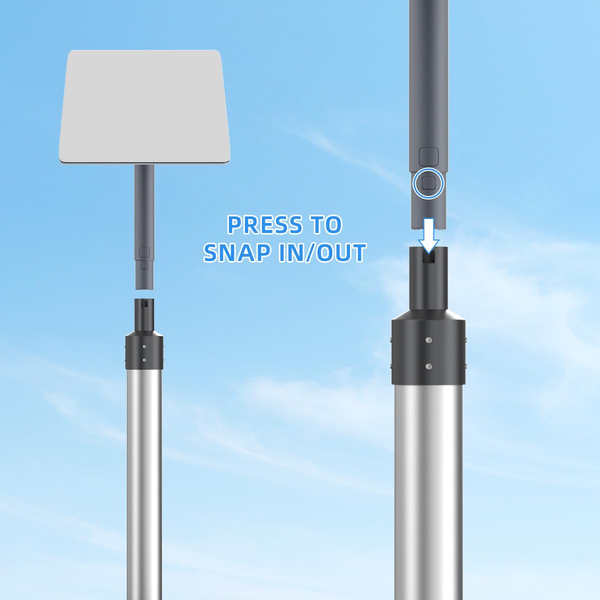 Snapklik.com : Pole Mount,Pipe Adapter,Aluminum Mounting Kit For ...