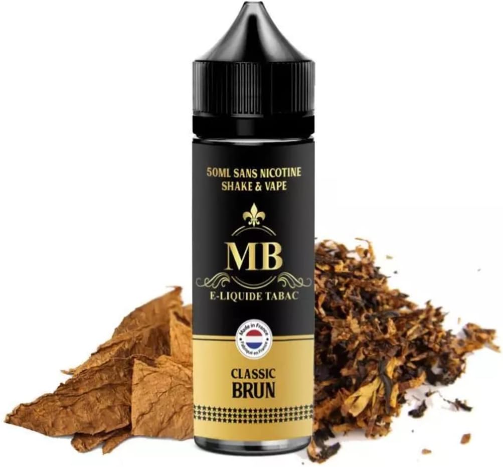E-LIQUIDE 50ML SAVEUR TABAC CLASSIC BRUN - MB - E-CIGARETTE - SANS ...