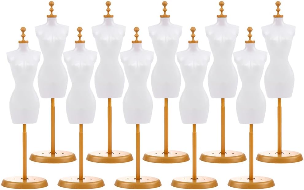 Amazon.com: EXCEART 20 Pcs Model Stand Dress Form Mannequin Doll Dress ...