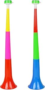 Pack of 2 Cheerleading Horns, Plastic Play Horns, Loud Telescopic Horns ...