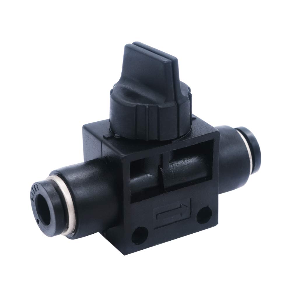 mxuteuk 6mm OD Tube Pneumatic Air Flow Control Valve,Push to Connect 3 ...