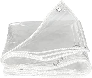 Heavy Duty Camping Tarp PVC Glass See Through Tarp Cover Sheet,0.4mm ...