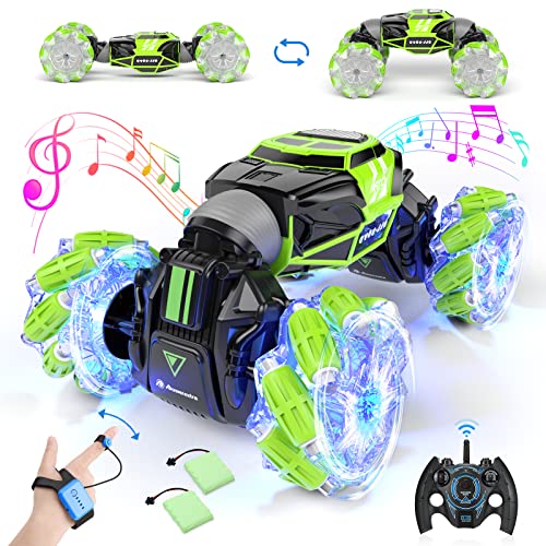 Powerextra 1:16 RC Stunt Car Gesture Sensing, with [Light & Music] for ...