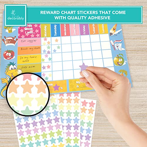 Snapklik.com : Star Reward Stickers For Kids - 2,040 Pastel Star ...