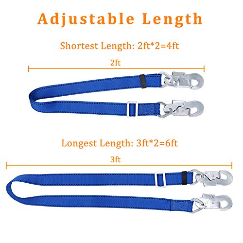 Snapklik.com : NTR Fall Protection Lanyard, Safety Lanyard Fall ...