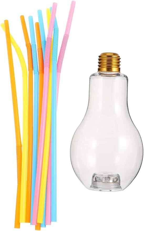 Amazon.com: 12pcs Light Bulbs Drinking Cup Glowing Bulb Shaped Cup ...