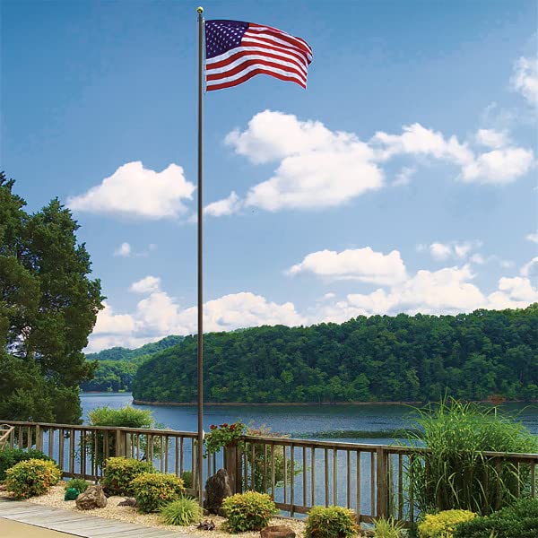 Amazon.com : Super Tough Commercial Grade Sectional Flagpole - 25ft ...