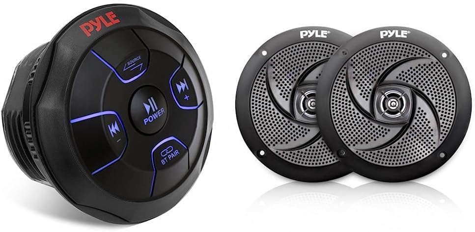 Amazon.com: Pyle Amplified Bluetooth Audio Controller and Marine ...