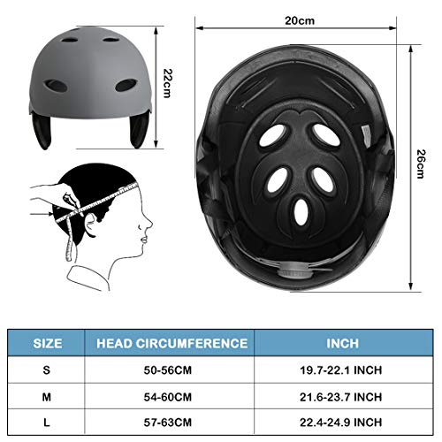Vihir Adult Water Sports Helmet with Ears - Adjustable Multi Bike ...