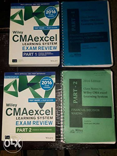 Wiley cma part one and two and study materials : Amazon.in: Books