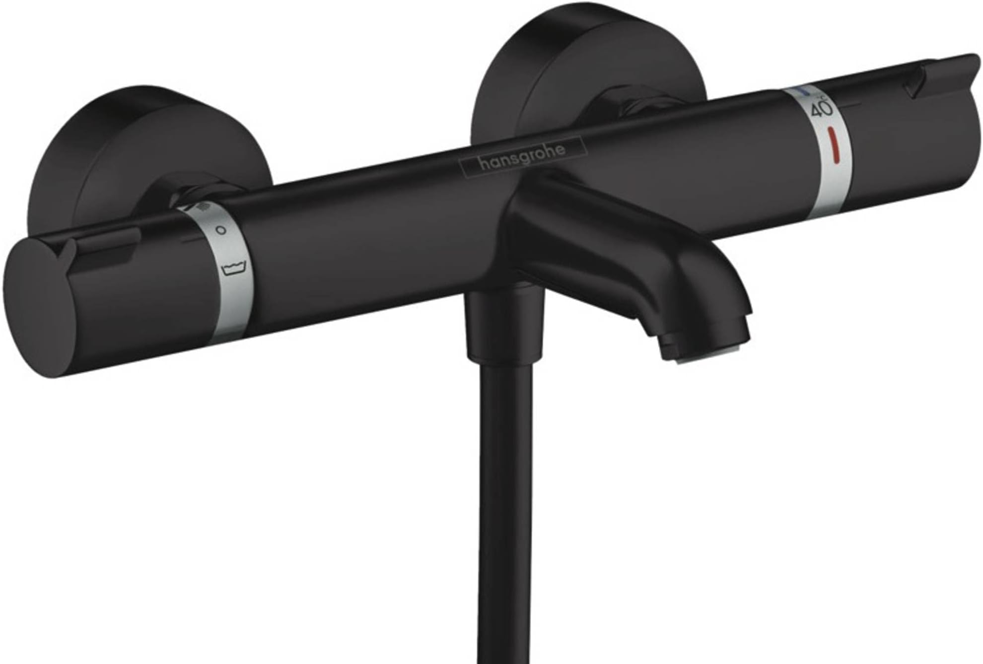 hansgrohe Ecostat - Wannenthermostat Aufputz, Wannenarmatur mit ...