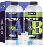 Amazon.com: Epoxy Resin 2 Gallon - Crystal Clear Epoxy Resin Kit - Self ...