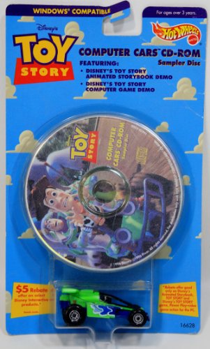DISNEY'S TOY STORY HOT WHEELS COMPUTER CARS CD-ROM SAMPLER DISC Toys ...