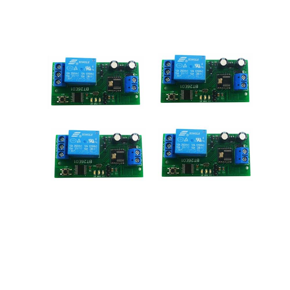 eletechsu DC 12V iOS Android Bluetooth BLE Relay 2.4G RF Remote Control ...