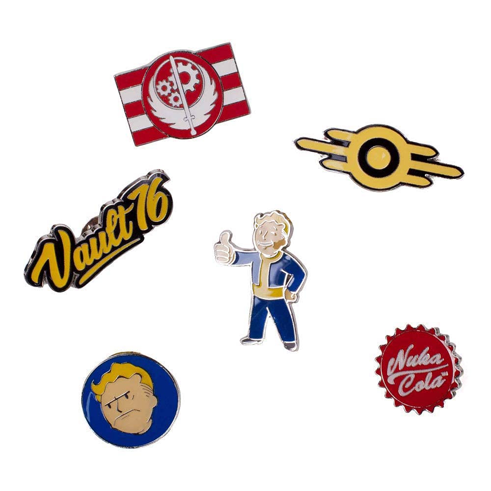 Difuzed Fallout 76 - Set of 6 Metal Pins : Amazon.co.uk: Fashion