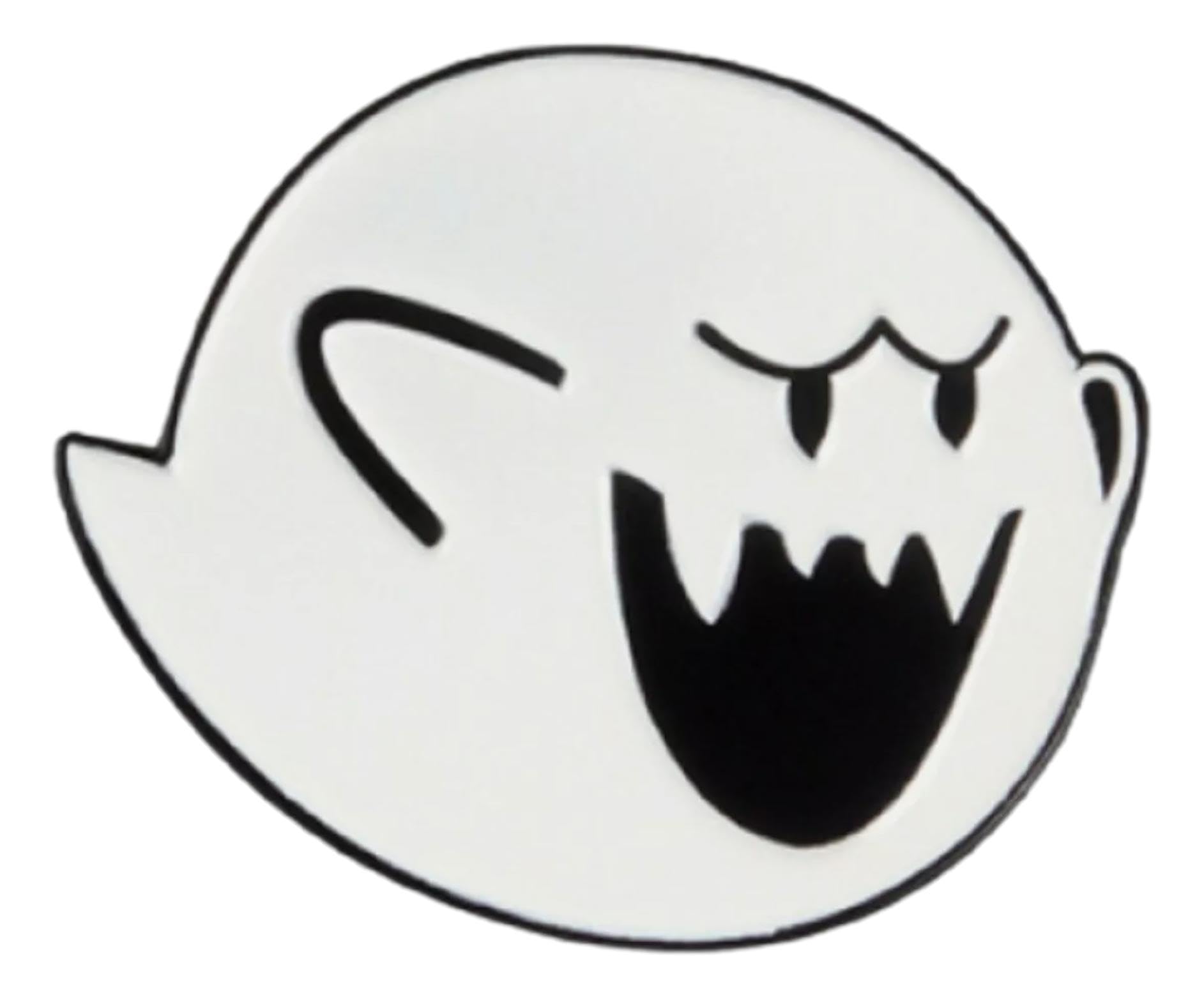 Amazon.com: Super Cartoon Mario Boo Ghost 1 Inch Tall Metal Enamel Pin ...