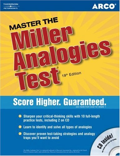Master the Miller Analogies Test 2006 (Arco Master the Miller Analogies ...