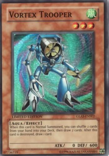 Amazon.com: Yu-Gi-Oh! - Vortex Trooper GLAS-ENSE2 Promo Super Rare ...