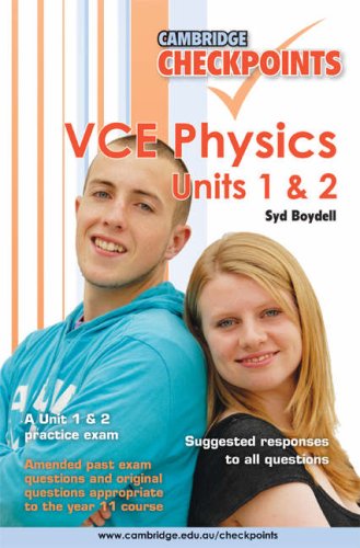 Cambridge Checkpoints VCE Physics Units 1 and 2 : Buy Online at Best ...