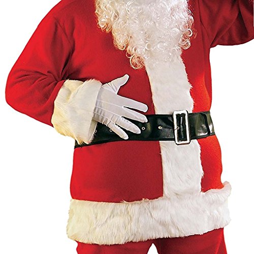 Snapklik.com : Rubies Mens Bright Red Flannel Santa Suit