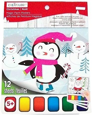 Amazon.com: Creatology Magic Paint Posters ~ Christmas Edition (Penguin ...