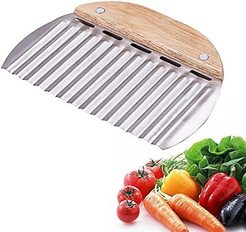 TASKHOUSE Potato Ripple Knife Crinkle Cutter Wavy Chopper French Fry ...