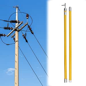 Insulated Pole with Handle, Safety Pulling Pole for Power Station ...