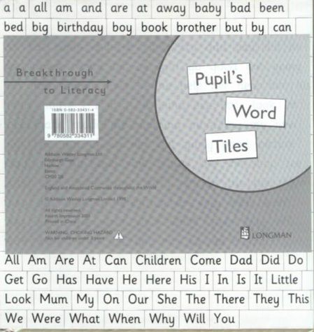 Pupil's Word Tiles (Breakthrough to Literacy): Amazon.co.uk: Mackay ...