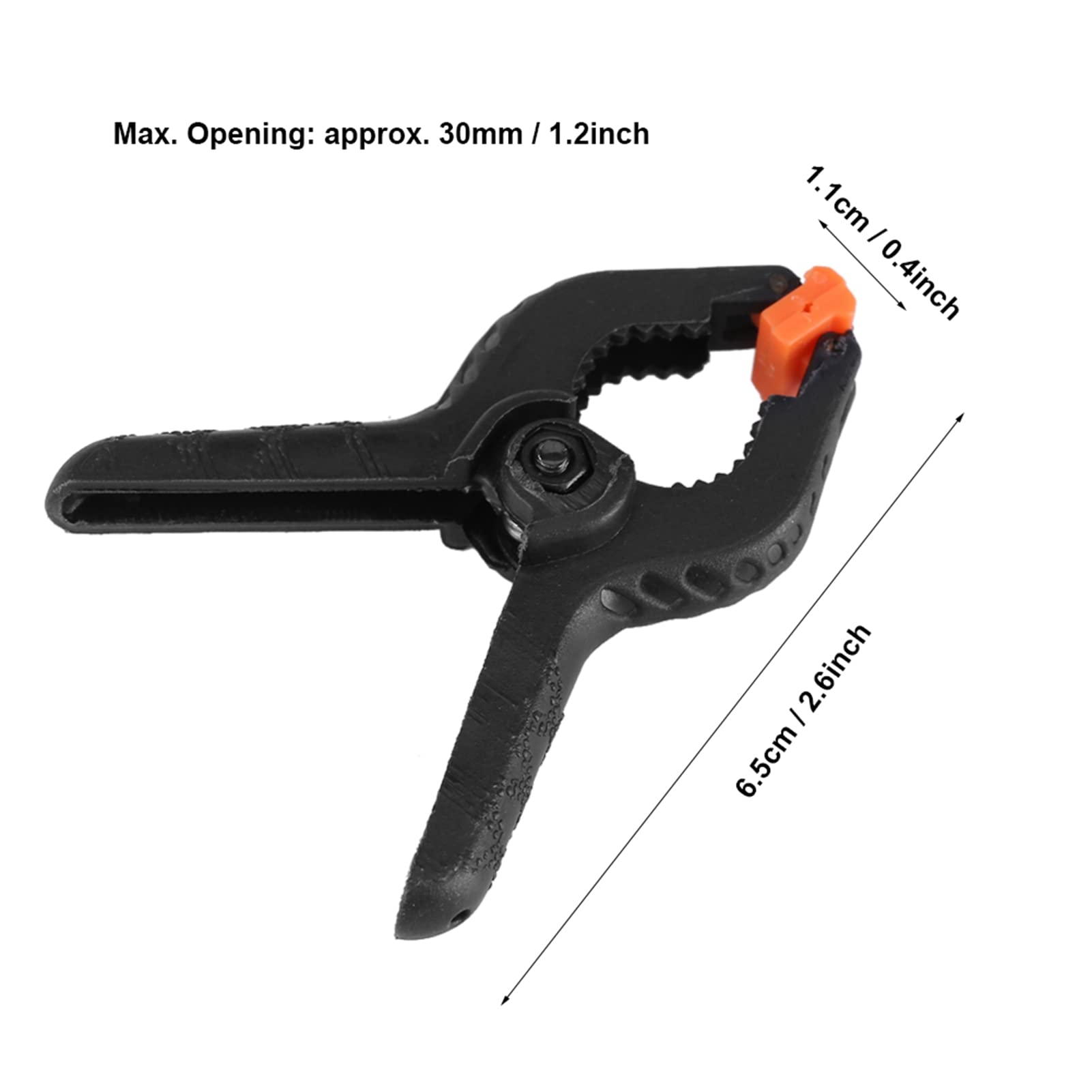 2.5 Inch Muslin Clamps 20-Piece Plastic Spring Clamps Set - 2.5 Inch ...
