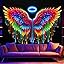 Amazon.com: BlissYard Alien Blacklight Tapestry UFO Black Light Hanging ...