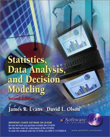Statistics, Data Analysis, and Decision Modeling: Evans, James R ...