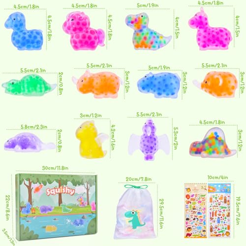 Animal Squishy Toys, 48 Pack Squishies Ball With Mini Balls Squeeze Toy ...