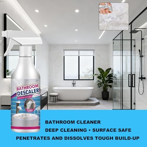 DEJIN Bathroom Descaler 2026 Upgrade 300ml – Foam Cleaner Spray for ...