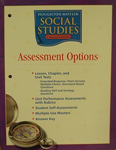Houghton Mifflin Social Studies: Assessment Options Blackline Masters ...