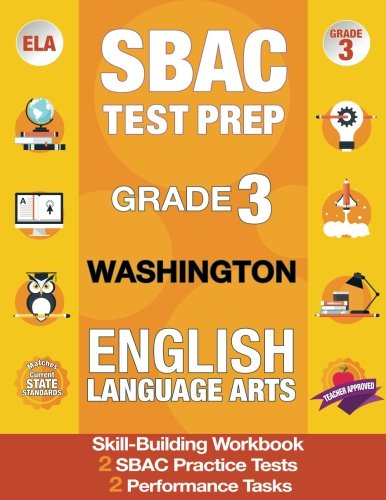 SBAC Test Prep Grade 3 Washington English Language Arts: 2 Smarter ...