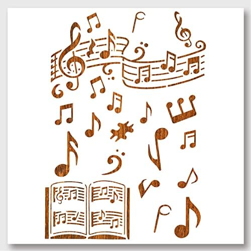 Amazon.com : NBEADS Music Note Stencil, Reusable Musical Note Painting ...