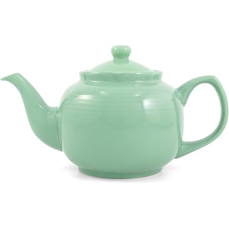 Amazon.com | Lime Green Classic 6 Cup Ceramic Teapot: Pot: Teapots