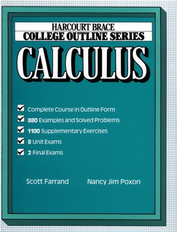 Calculus (Books for Professionals): Farrand, Scott M., Poxon, Nancy Jim ...
