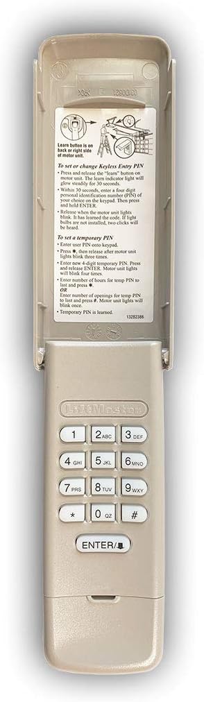 LiftMaster 877LM Wireless Keyless Entry 877LM-Works with 2015 to ...