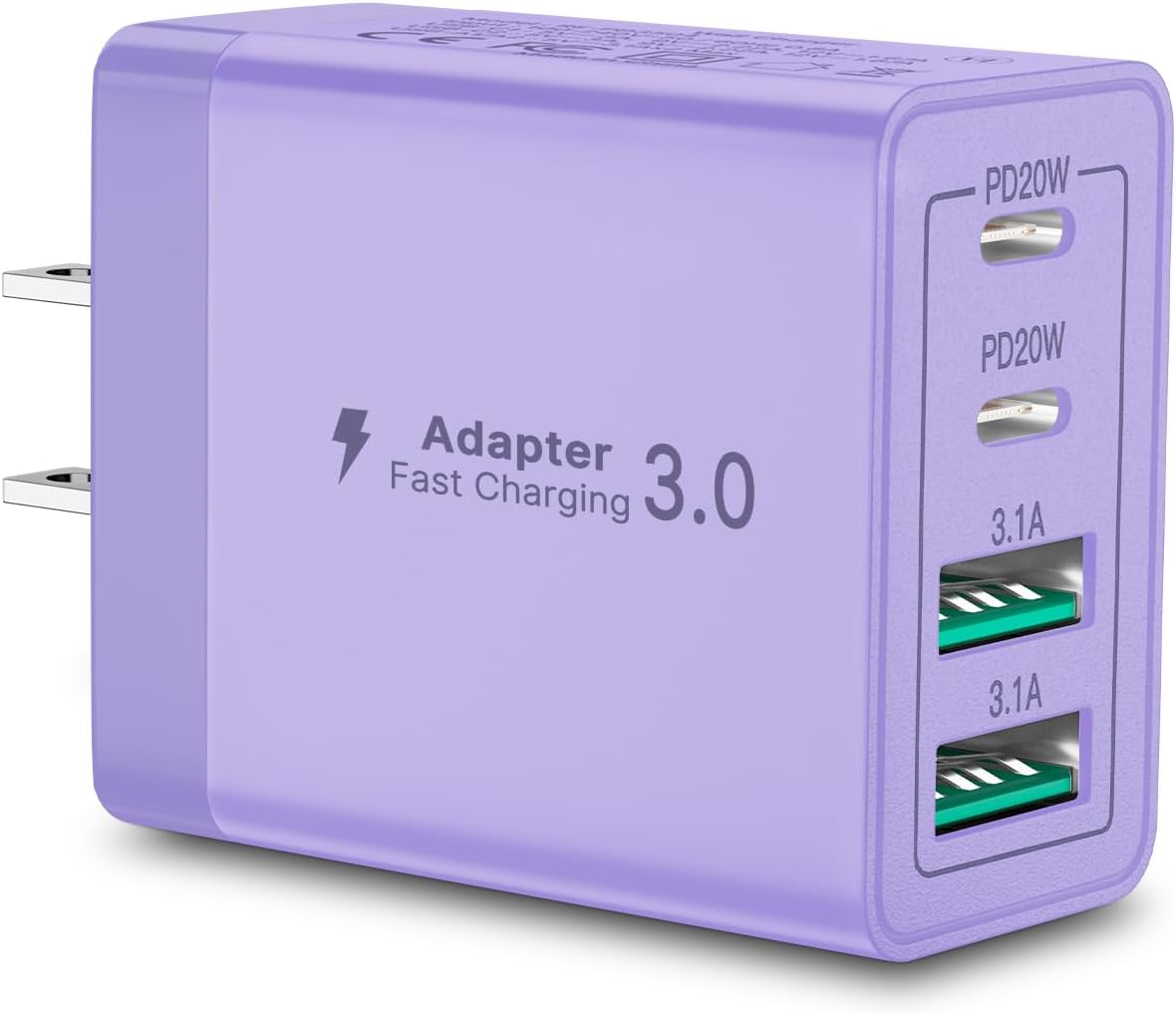 Amazon.com: USB C Wall Charger, 40W 4-Port USB C Charger Block, Fast ...