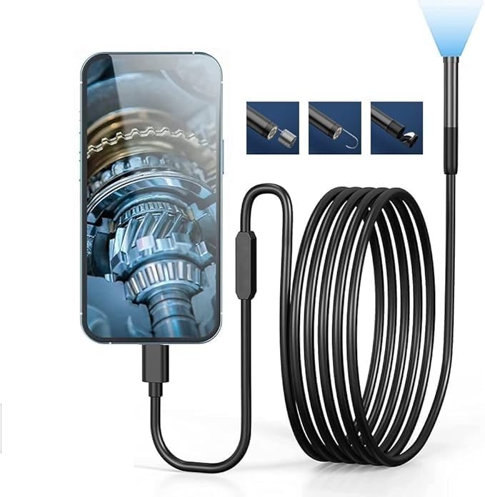 FREDI HD PLUS Non WiFi Endoscope Camera with Light | 1080P HD Borescope ...