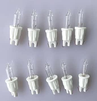 ShuoHui Clear 12 Volt Mini Christmas Replacement Bulbs for Incandescent ...