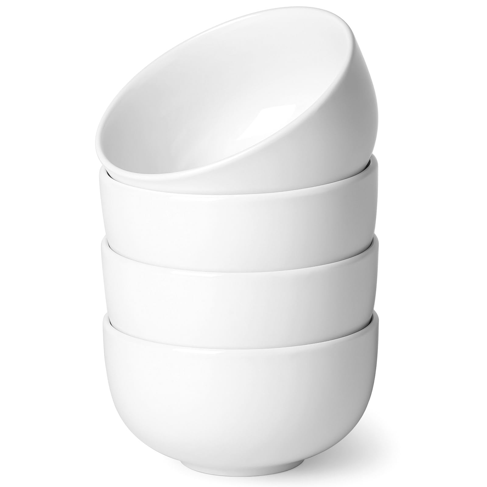 4.5 Inch Small Ceramic Bowls, 12 Ounces Dessert Bowls Set of 4, Small ...