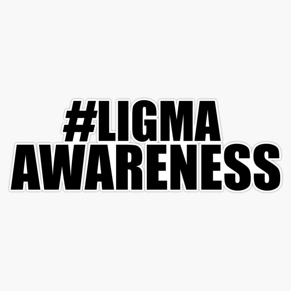 Amazon.com: Ligma Awareness Sticker Vinyl Bumper Sticker Decal ...