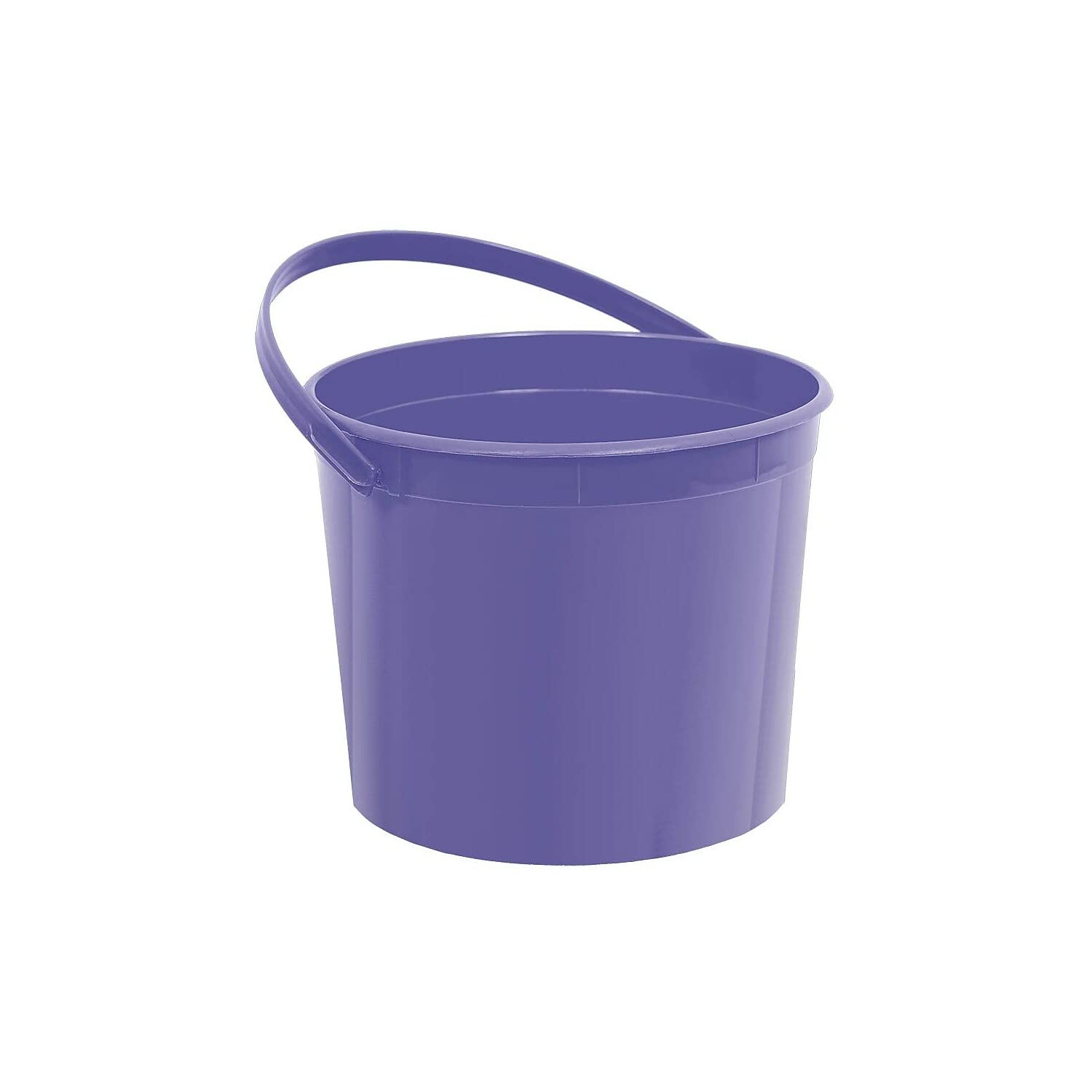 Amazon.com: Amscan New Purple Plastic Bucket with Handle - 6.25 x 4 1/2 ...