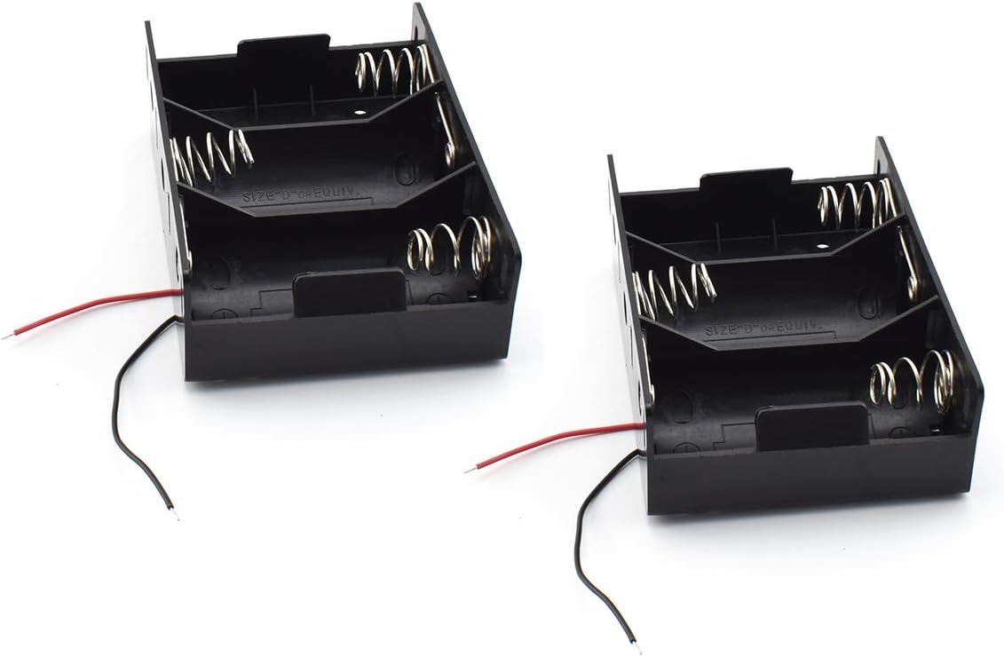 Amazon.com: SDTC Tech 2-Pack 3 Slot D Cell Battery Holder 4.5V D Size ...